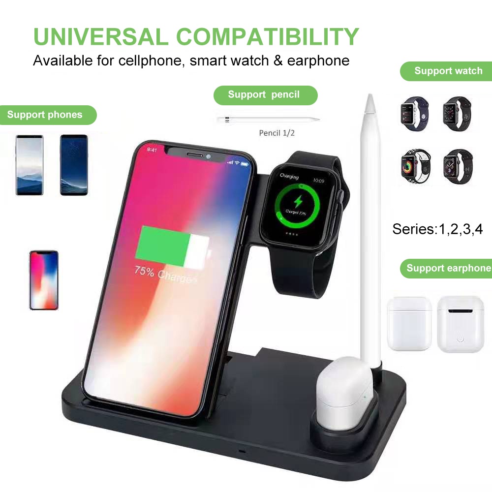 4 IN 1 WIRELESS PORTABLE FAST CHARGE STAND ( W30 ) | Shopee Malaysia