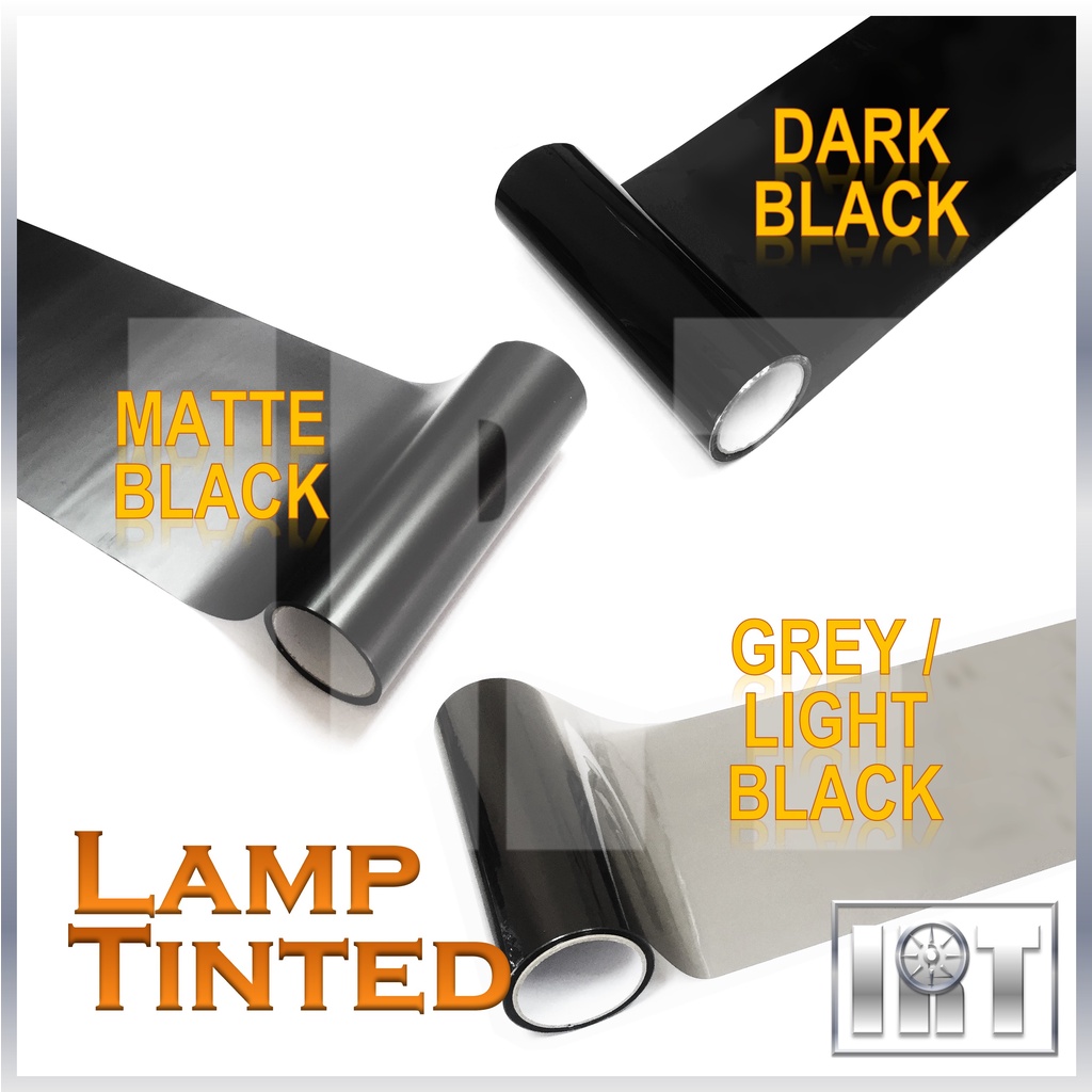 12 Inch Black Lamp Tinted Vinyl Sticker Headlight Spotlight 30cm ...