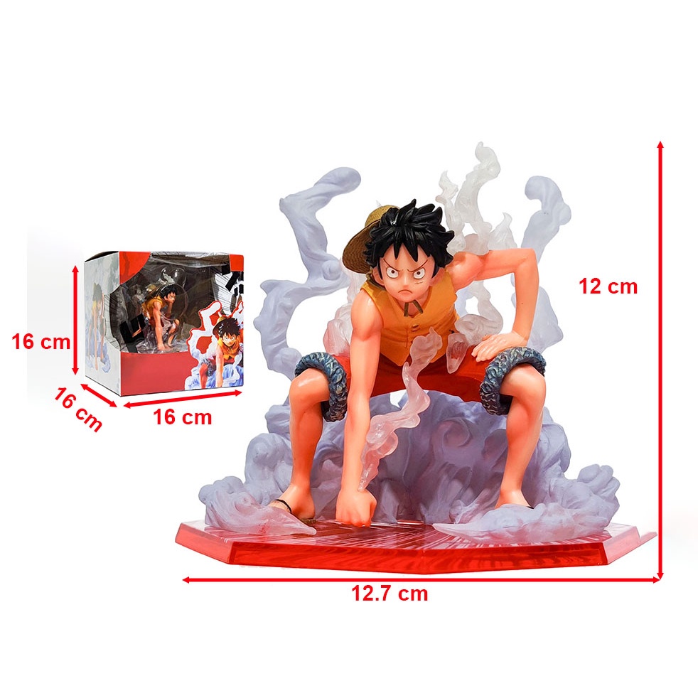 One Piece Monkey D Luffy Gear Two Super Fierce Battle Action Figure ...