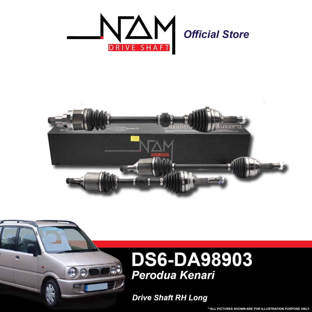 Nam Drive Shaft RH Long for Perodua Kenari / Kelisa / Viva - DA98903 ...