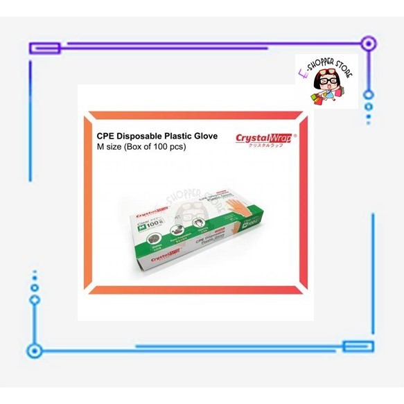 Crystal Wrap Premium Clear Disposable CPE Embossed Plastic Glove ± ...