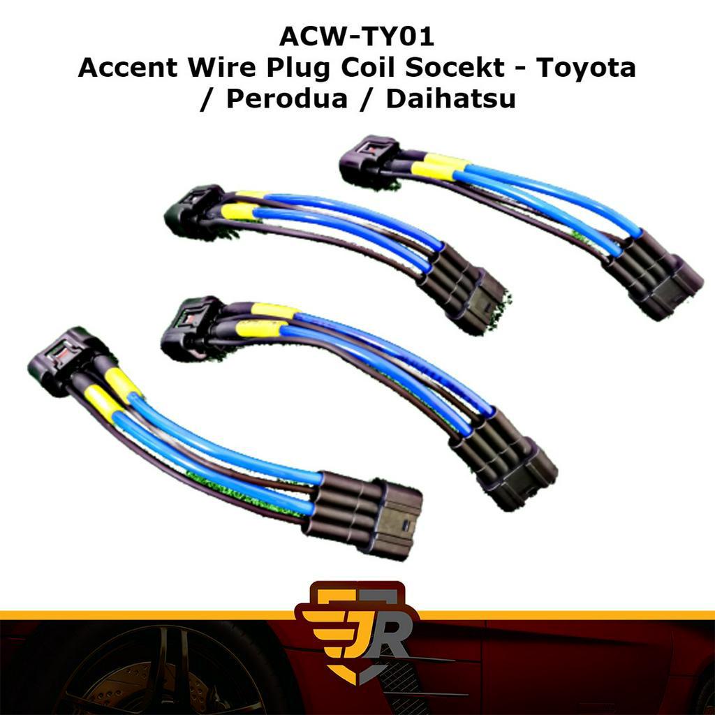 Accent Wire Positive Universal Ignition Coil Socket Toyota Silver ...