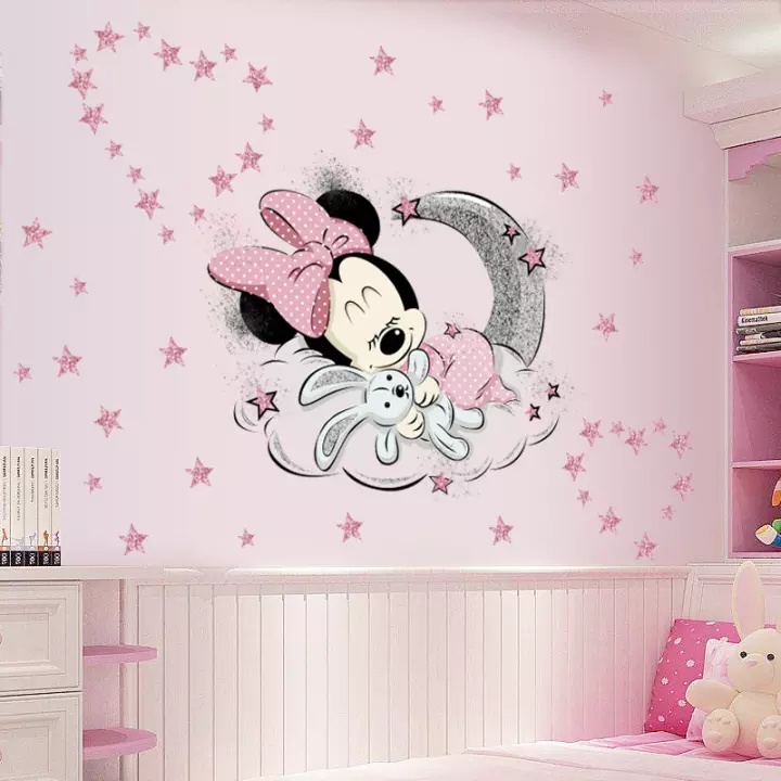 3D Cartoon Mickey Mouse Baby House Stickers Wall Stickers for Kids Room ...
