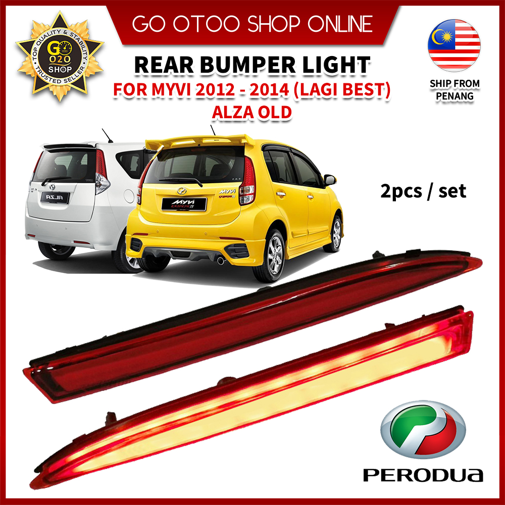 Perodua Alza Old / Myvi 2012 - 2014 Lagi Best (2pcs/set) Rear Bumper ...