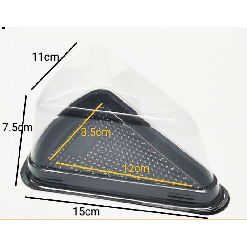 SLICE CAKE TRAY/TRIANGLE CAKE BOX/ TRANSPARENT BOX | Shopee Malaysia