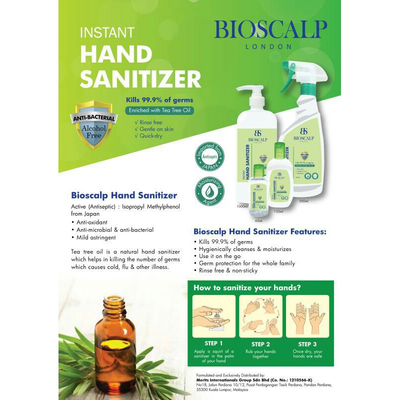 Bio Clean Hand Sanitizer (120ML) | Shopee Malaysia