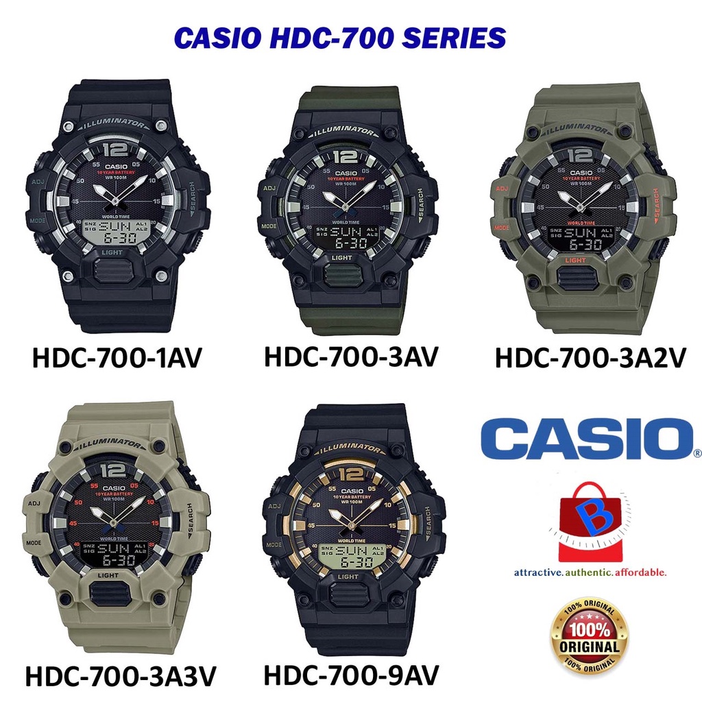 Jam Tangan Casio HDC-700 Series Original & Genuine | Shopee Malaysia