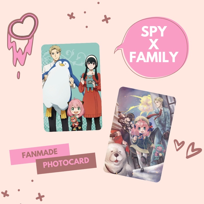 Photocard Anya Forger, Loid Forger, Yor Forger Anime Spy x Family ...