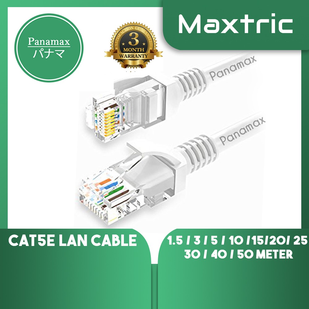 Panamax CAT5E 1.5/3/5/10/15 Meter High Speed UTP Lan Networking ...