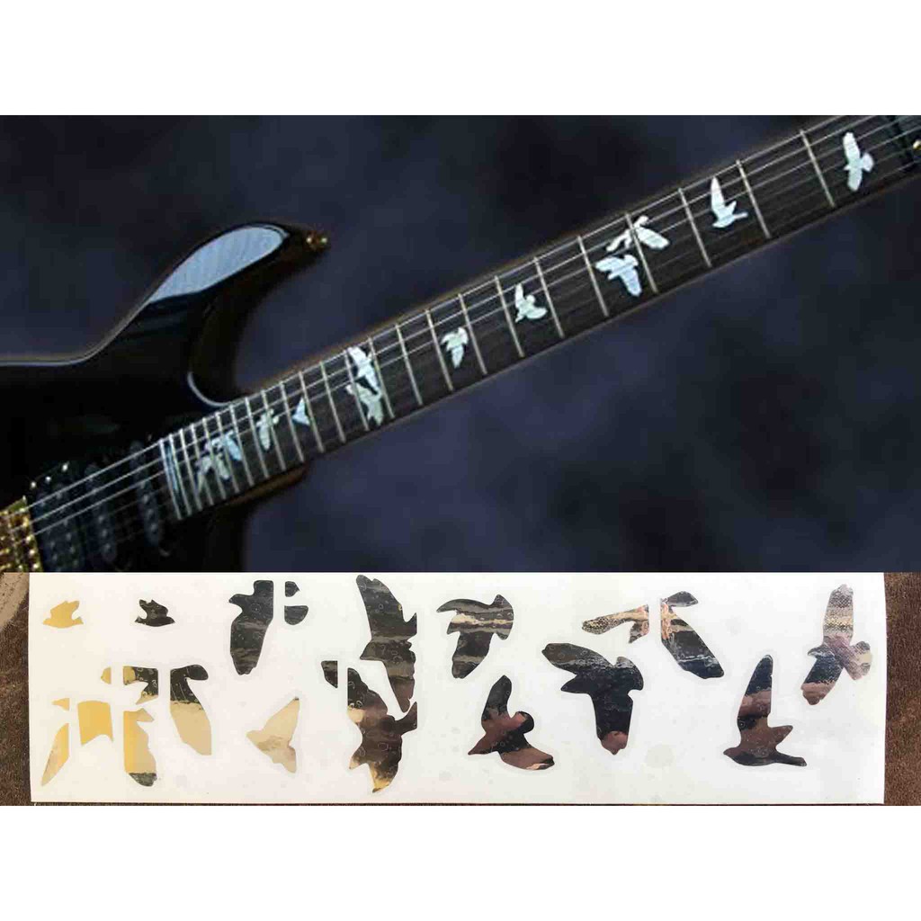 Sticker Inlay Birds in Flight Fretboard Acoustic Electric Guitar Bass ...