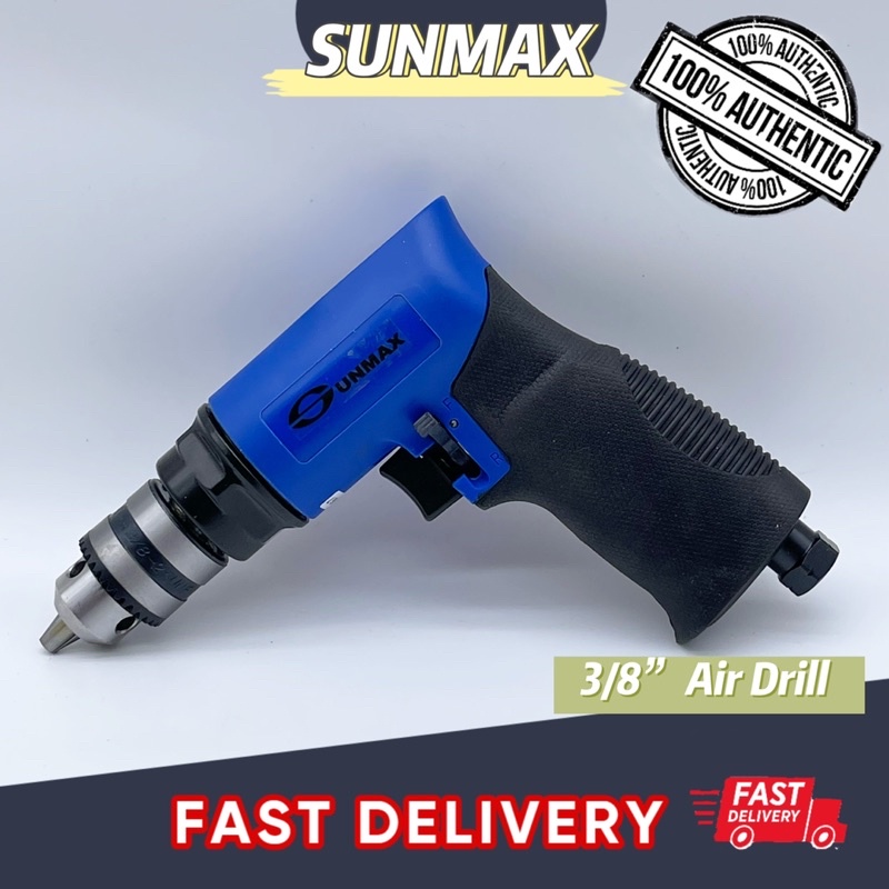 SUNMAX 3/8"HD PNEUMATIC REVERSIBLE AIR DRILL （Made in Taiwan） | Shopee ...