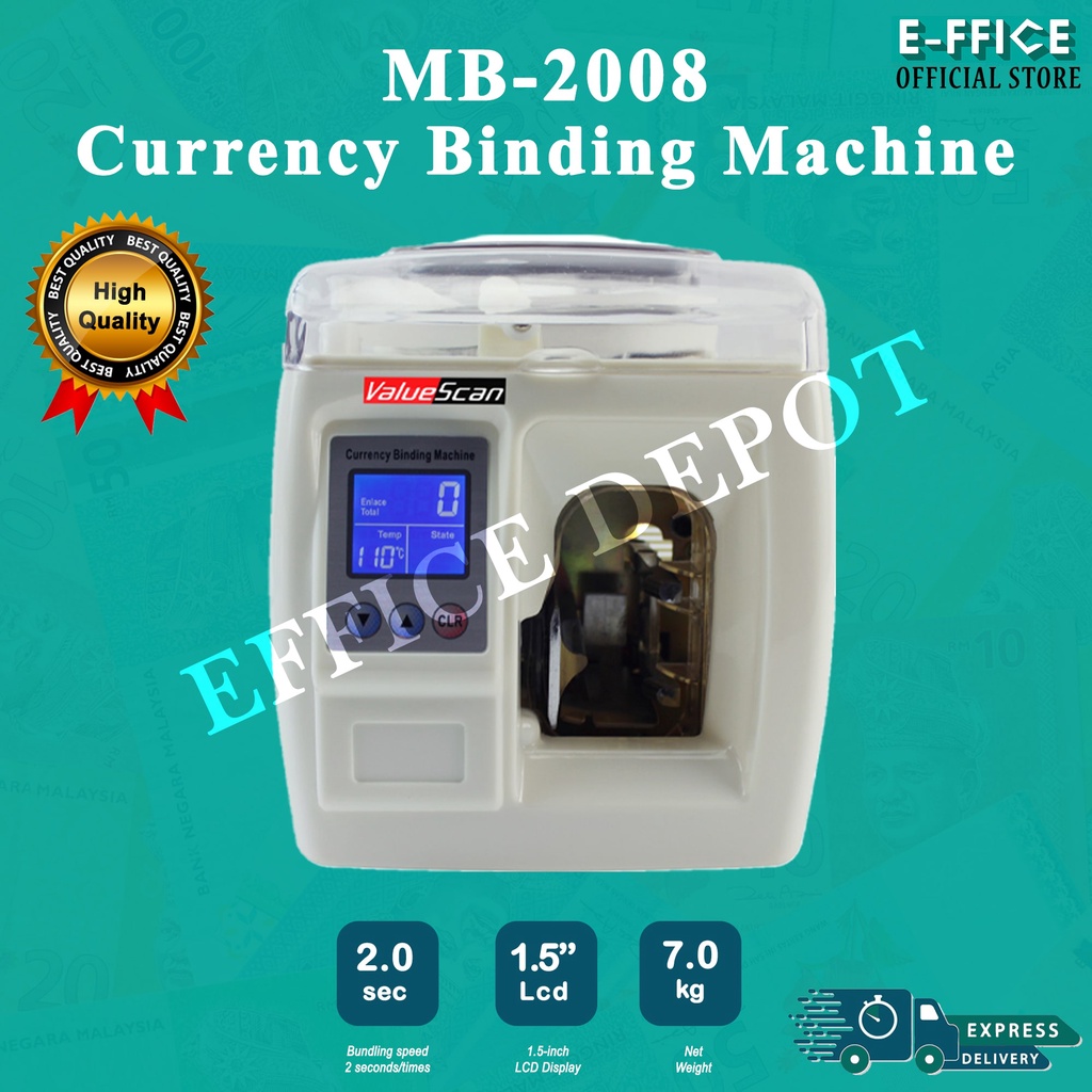 Effice Depot - MB-2008 Currency Binding Machine Banknote Banding ...