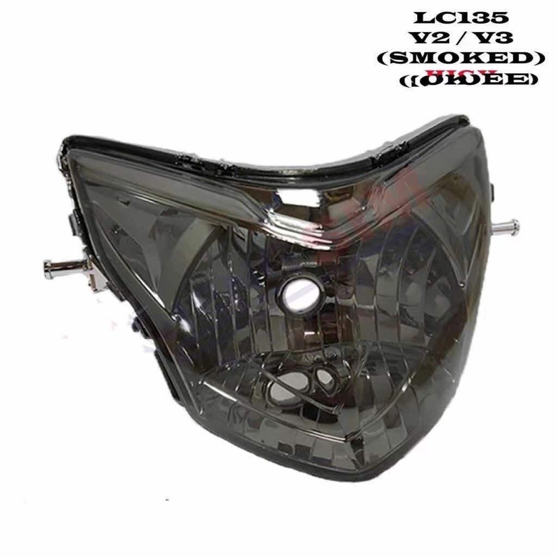 LC135 lampu depan smoked lampu depan tinted LC V1/LC V2 V3/ LC V4 V5 V6 V7 lampu depan hitam 100 ...