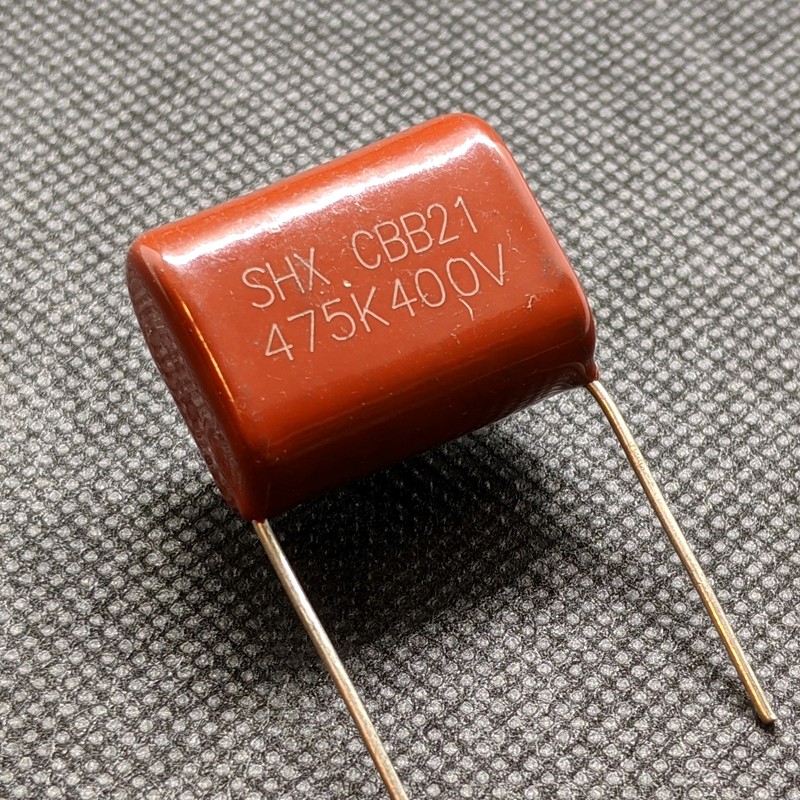 Capacitor CBB21 475K 400V P25 CBB21 METALLIZED POLYPROPYLENE FILM ...