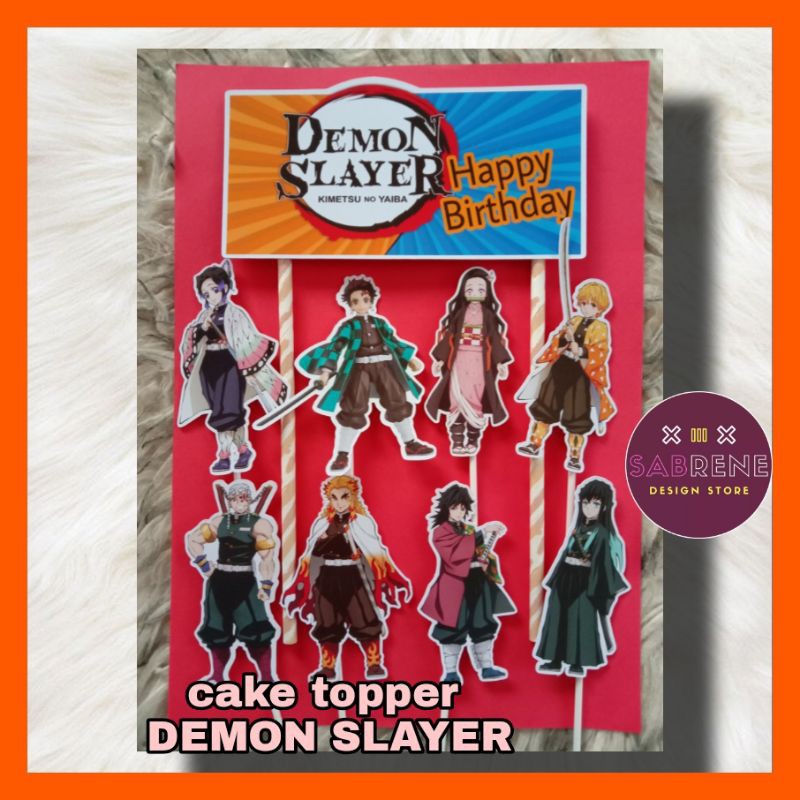 DEMON SLAYER CAKE TOPPER READY STOCK | Shopee Malaysia