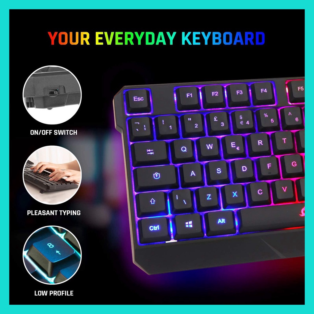 KLIM CHROMA Wireless Gaming Keyboard Rechargeable Home Office | Shopee ...