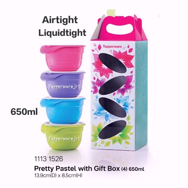 Tupperware Pretty Pastel Bowl 650ml x 1pc | Shopee Malaysia