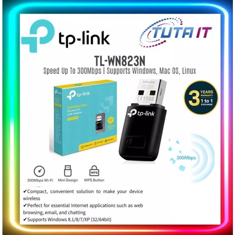 TP-Link TL-WN823N 300Mbps Mini Wireless N USB Adapter | Shopee Malaysia