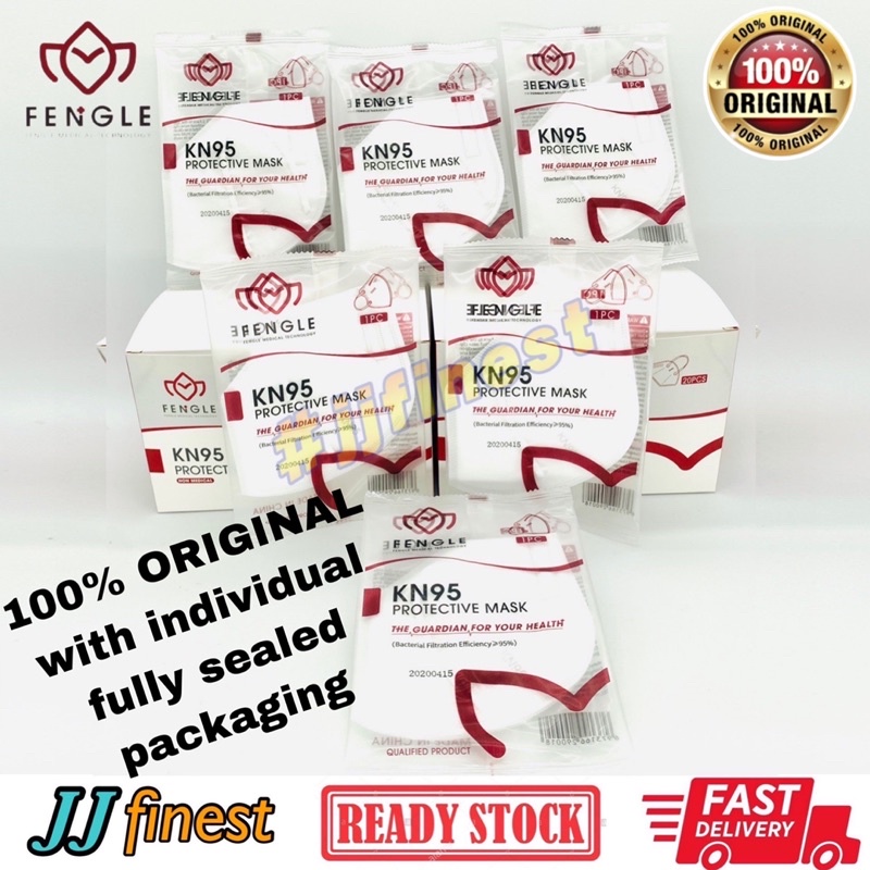[Ready Stock] 20PCS ORIGINAL FENGLE MEDICAL TECHNOLOGY KN95 Protective ...