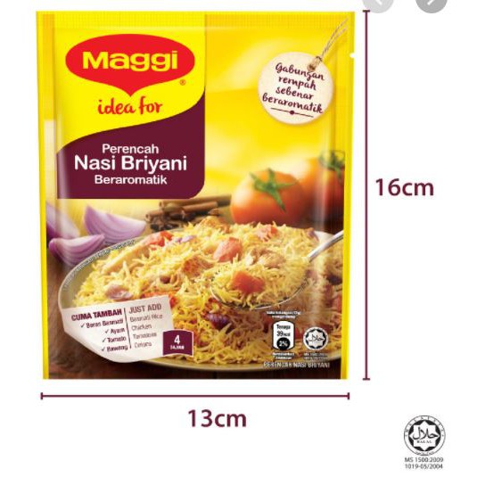 Maggi Nasi Briyani Recipe Mix (50g) | Shopee Malaysia