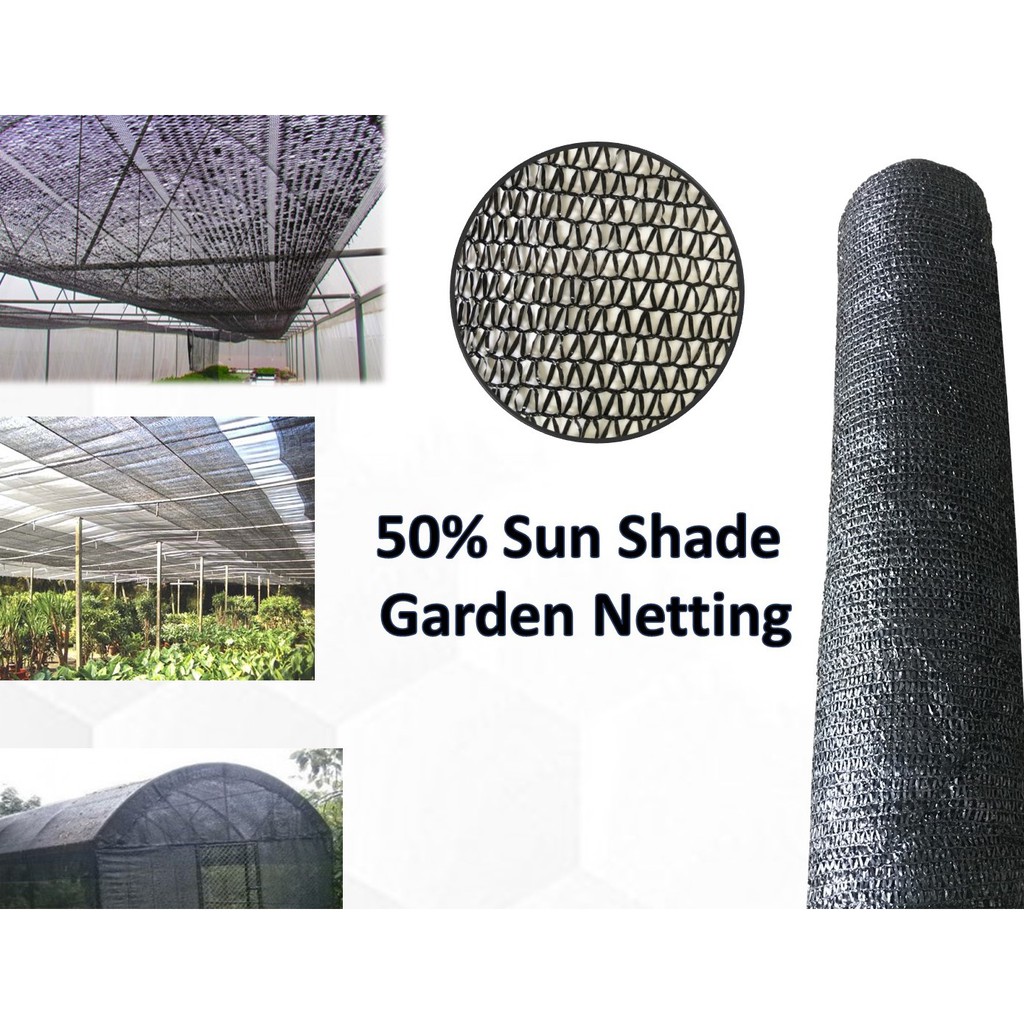 GO GREEN BLACK NETTING GARDEN NETTING JARING HITAM BLACK NET 50% SHADE ...