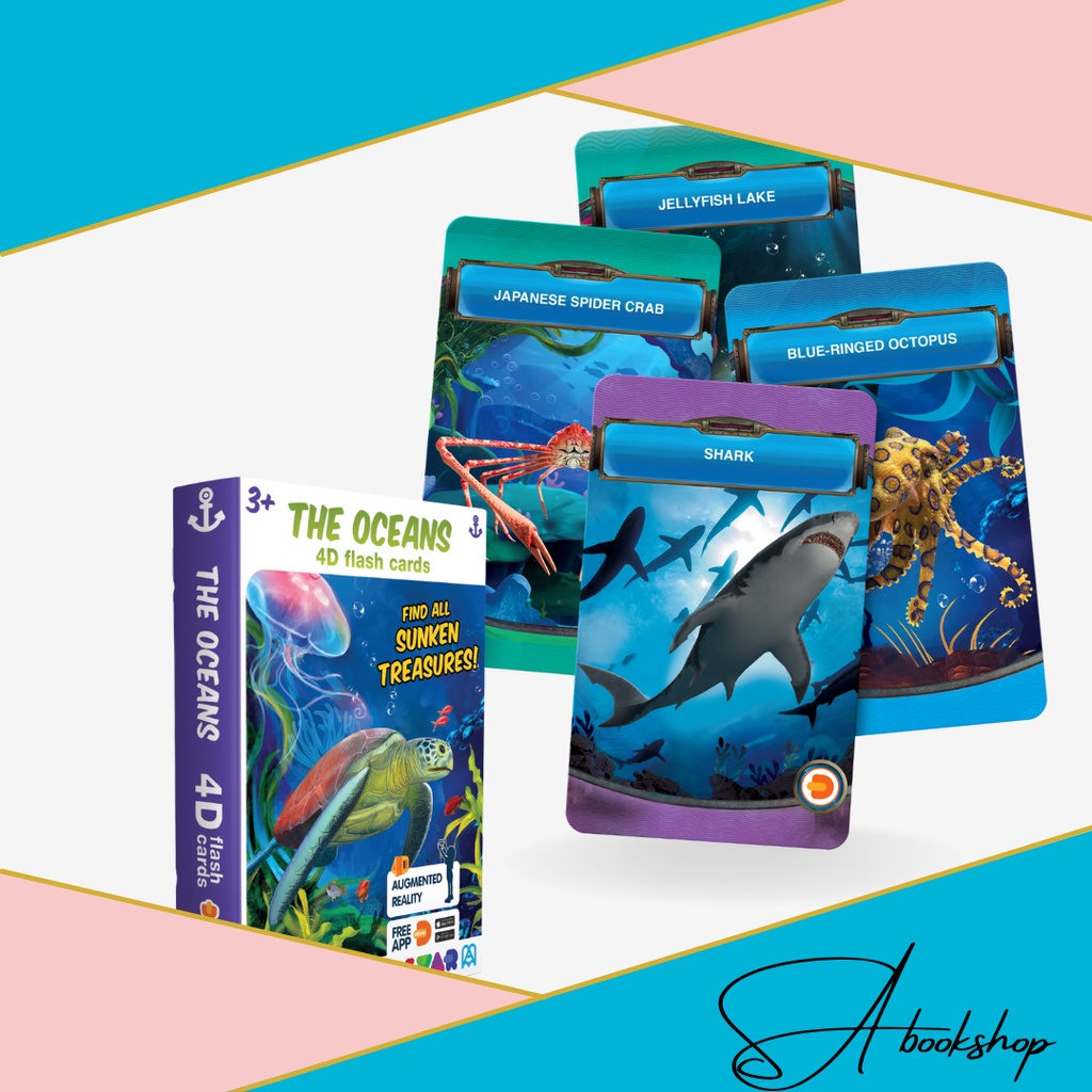 [AI] Flash Card - 4D Encyclopedia of The Oceans | Shopee Malaysia