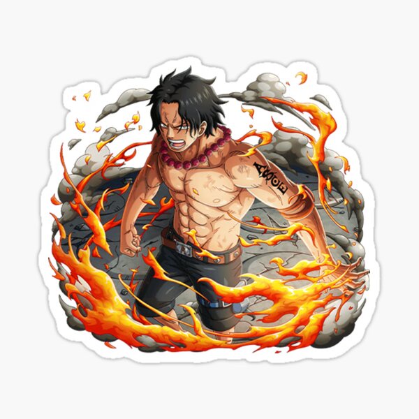 One Piece Portgas D Ace Stickers | Shopee Malaysia
