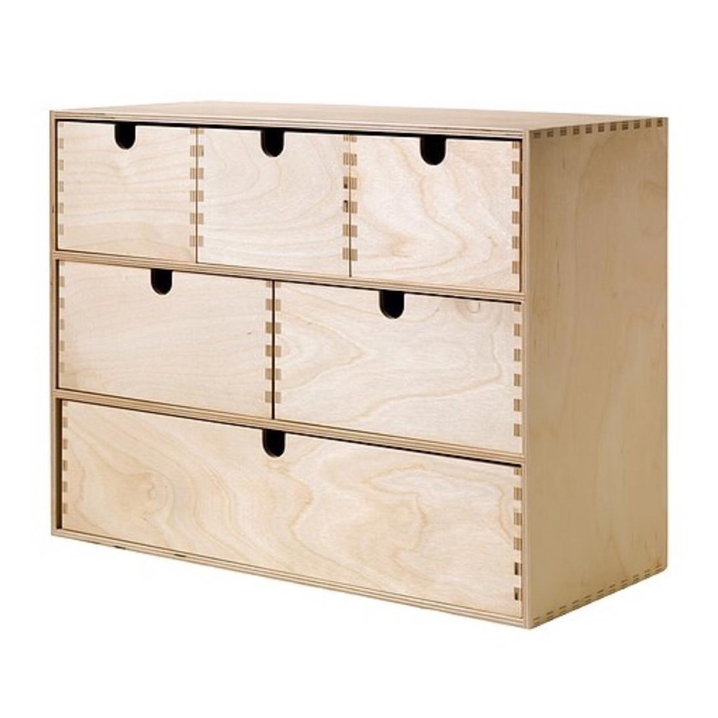 IKEA MOPPE Mini chest of drawers, birch plywood42x18x32 cm | Shopee ...
