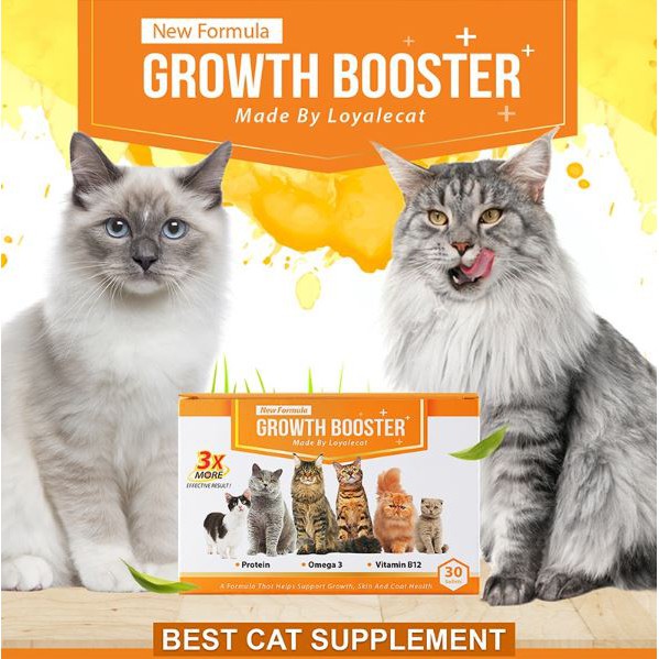 Vitamin Gebu kucing GROWTH BOOSTER POWDER [ 30 sachet ] | Shopee Malaysia