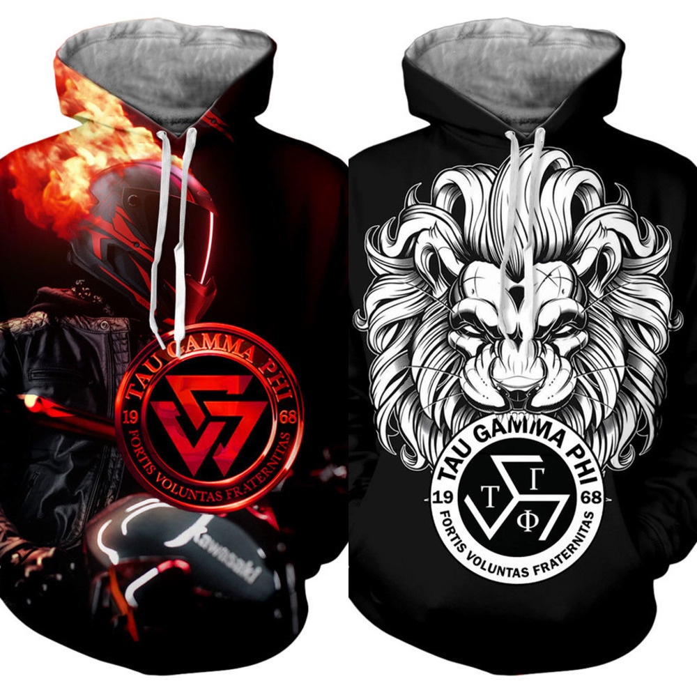Triskelion Tau Gamma Phi Full Sublimation 3D All Over Print Man Hoodie ...