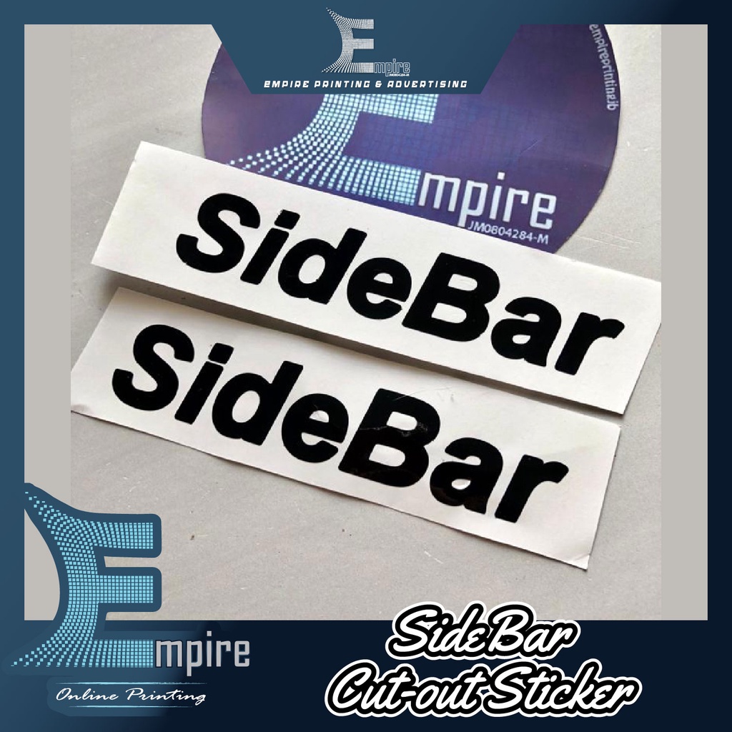 🔥 SideBar Cut-Out Sticker 🔥 READY STOCK 🔥 | Shopee Malaysia