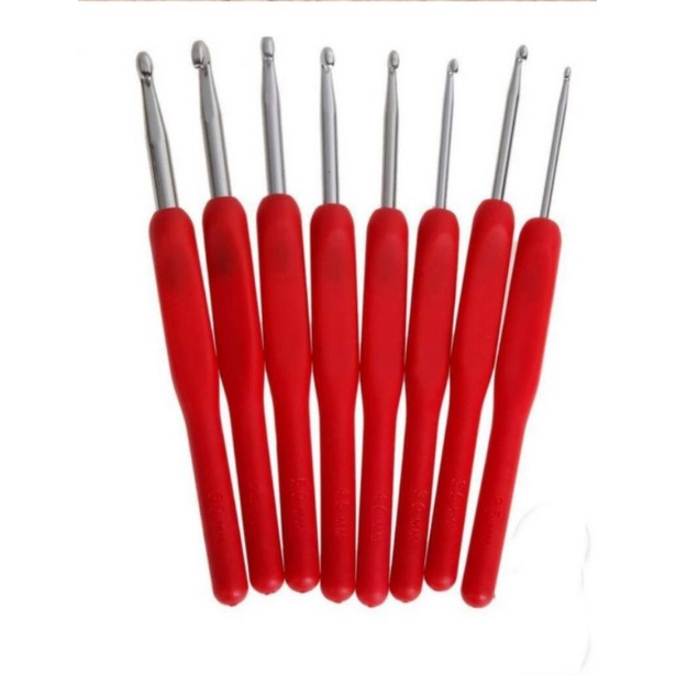 Pure Colour Crochet Hook Set=8Pcs Jarum Kait Set Crochet jarum kait ...