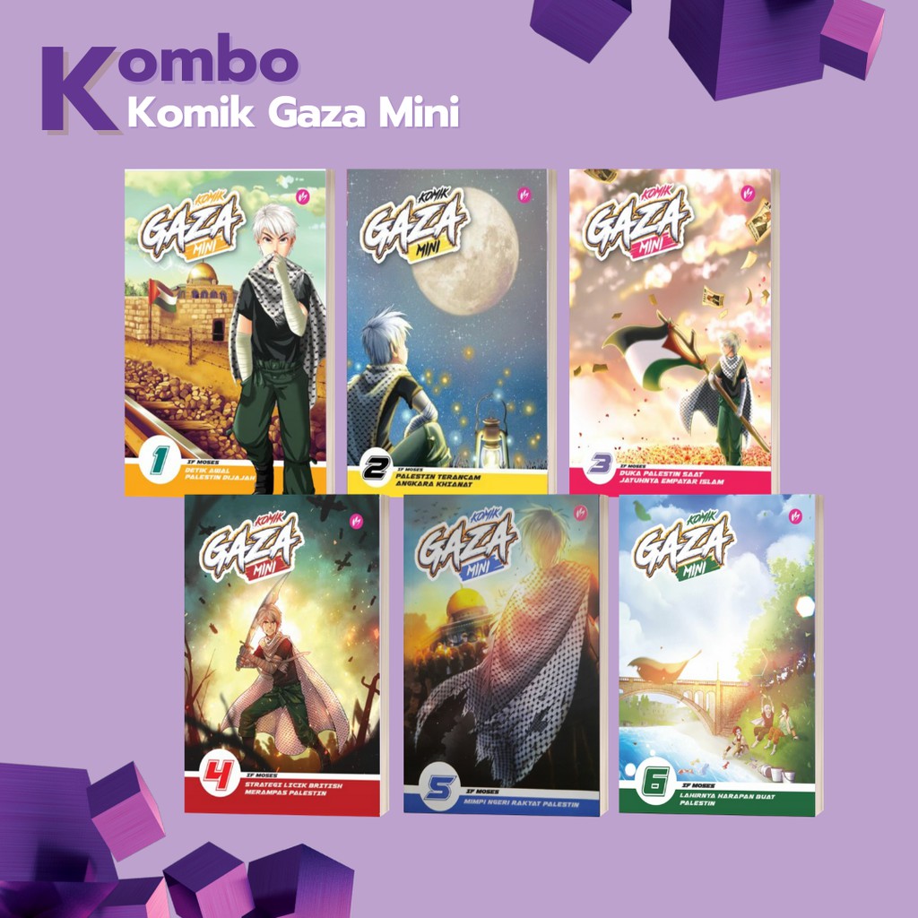 Buku KOMBO Komik Gaza Mini 1 Mini 2 Mini 3 Mini 4 Mini 5 Mini 6 with ...