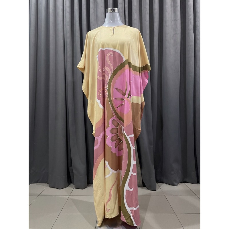 KAFTAN BATIK LUKIS CORAK PASTEL | Shopee Malaysia