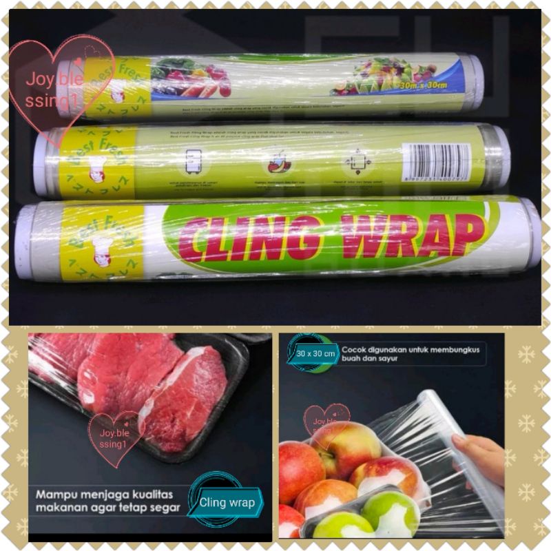 Best CLING WRAP REFILL 30 X 30 CM 1 roll/ Plastic Food WRAP | Shopee ...