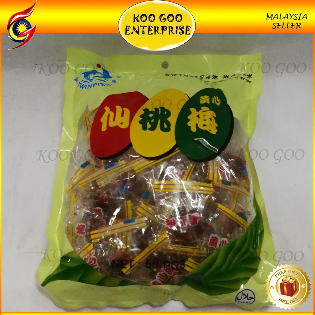 TWINFISH GULA ASAM MASIN 50PCS HALAL CHILDHOOD | Shopee Malaysia