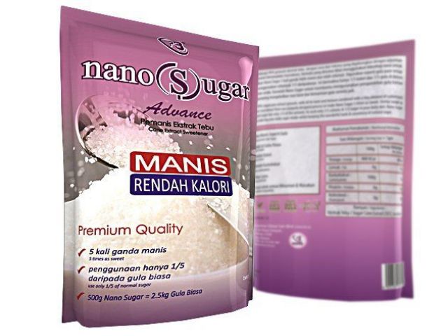 NANO SUGAR ADVANCE 500g -PENGGANTI GULA PUTIH P3 SWEETENER NANOSUGAR ...