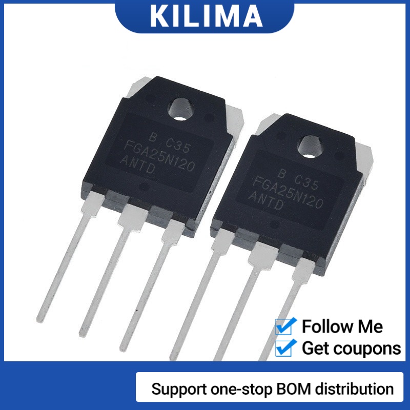 5Pcs FGA25N120ANTD FGA25N120 25N120 TO-3P Power transistor IGBT 1200V ...