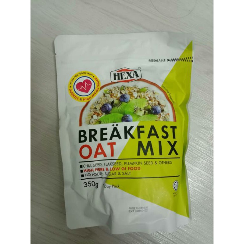 Hexa breakfast oat mix slim diet | Shopee Malaysia