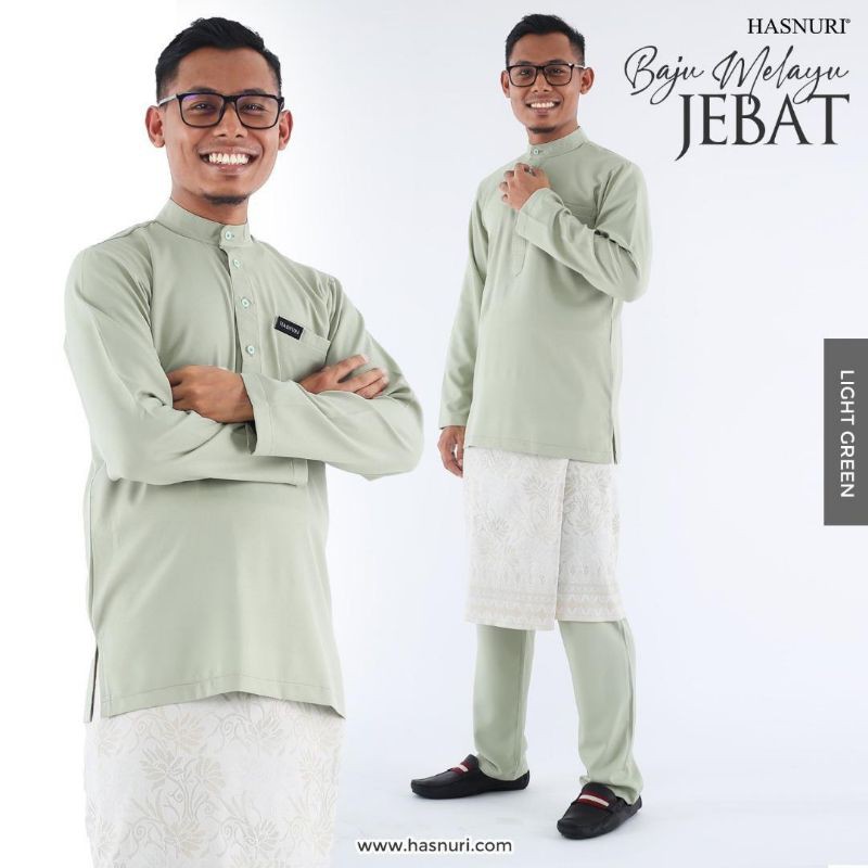 Baju Melayu Jebat HASNURI Moden/Minimal/Regular Fit/Cekak Musang/Welt ...