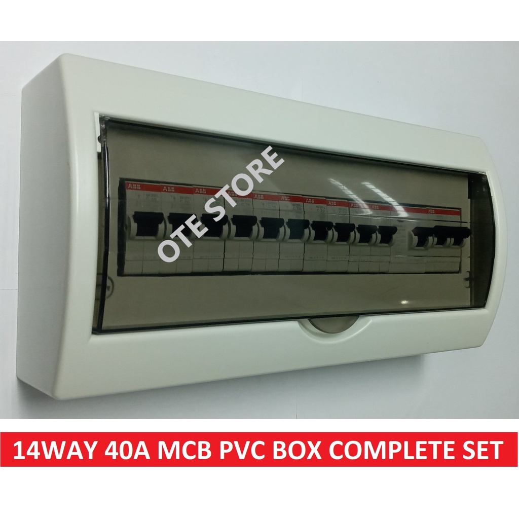14WAY PVC MCB BOX COMPLETE SET (40A / 63A) (ABB) | Shopee Malaysia