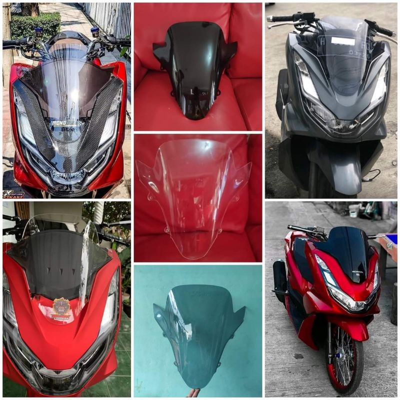 HITAM Visor pcx 160 - windshield pcx 160 - visor pcx 160 Clear - visor ...