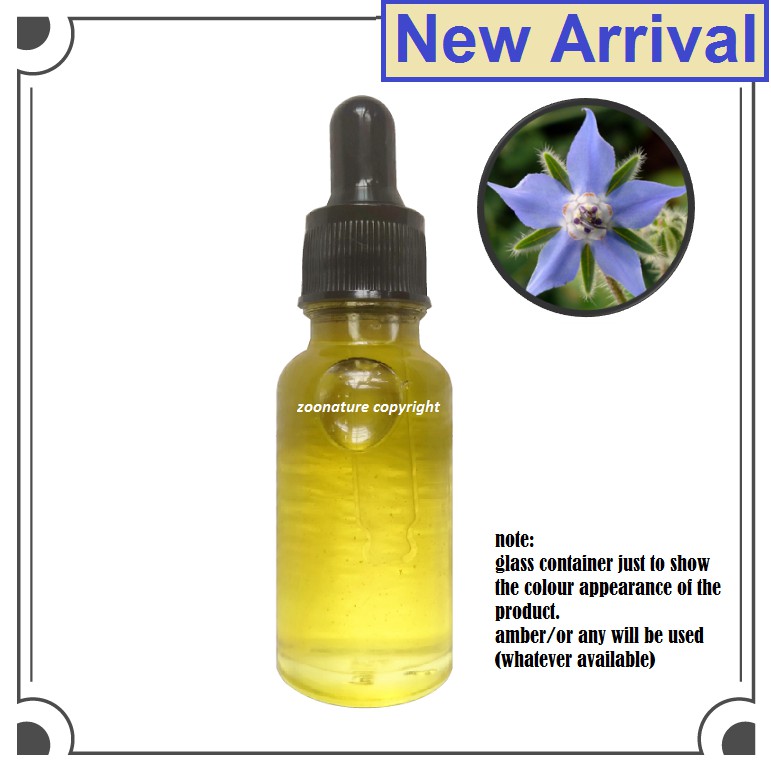 Borage Oil 18% GLA Organic (10ml/30ml/50ml/100ml) | Shopee Malaysia
