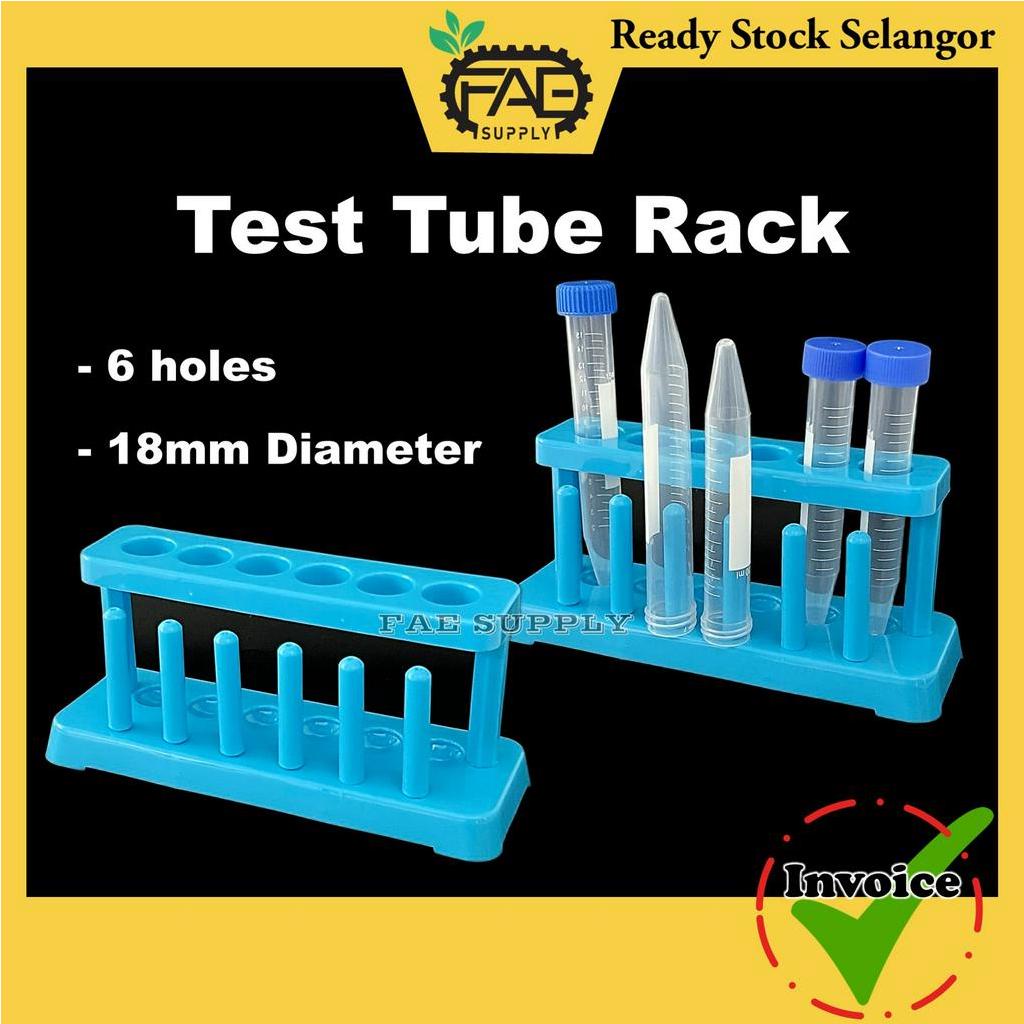 Test tube rack falcon centrifuge rack 10mL 15mL 16mm x 6hole | Shopee ...