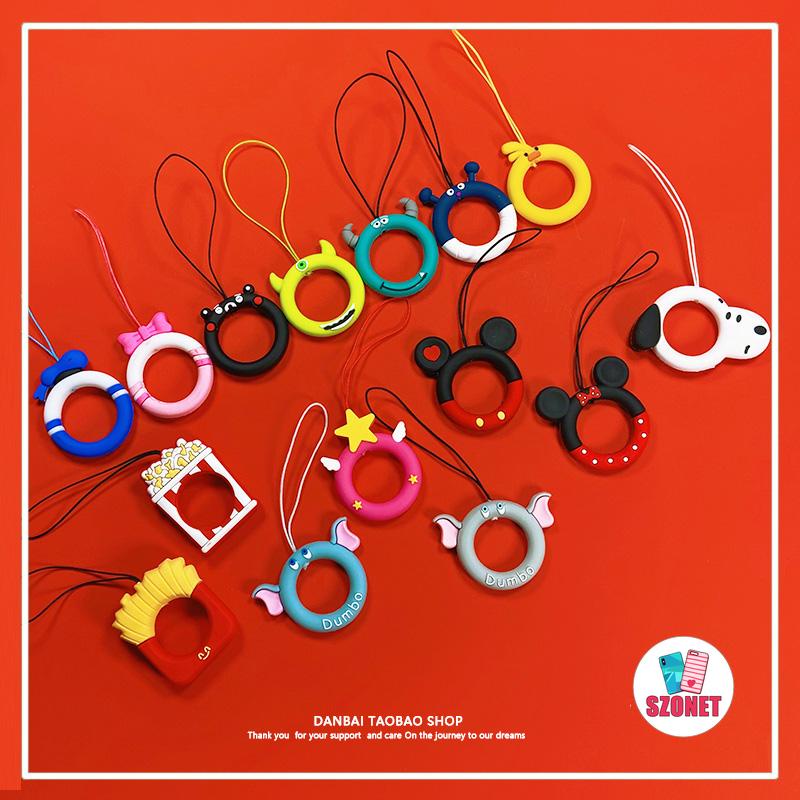 Disneyi Mickiy Mouse KFC Cute Cartoon Short Ring Lanyard Strap Can be ...