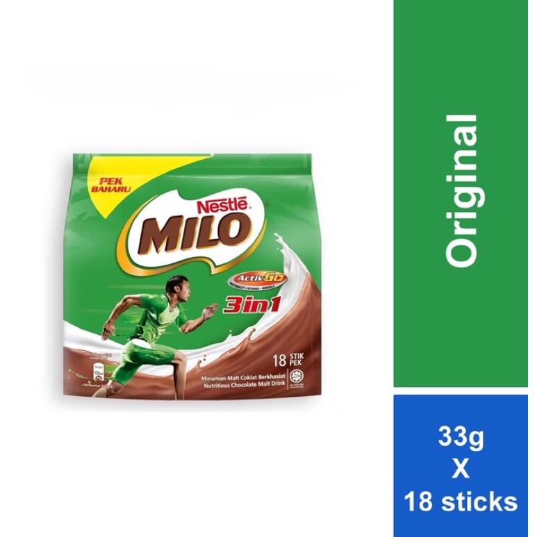 Nestle Milo 3 in 1 Activ-Go (10 Sticks/18 Sticks / 30 sticks/ 36 sticks ...