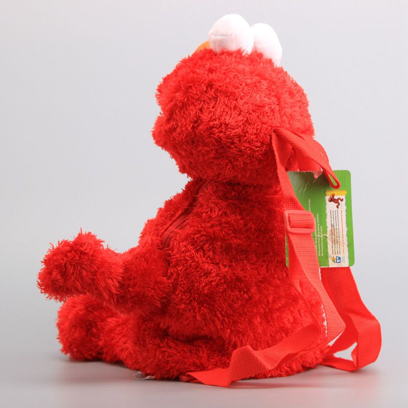 Adorable Sesame Street Plush Backpack Featuring Elmo Cookie Monster ...