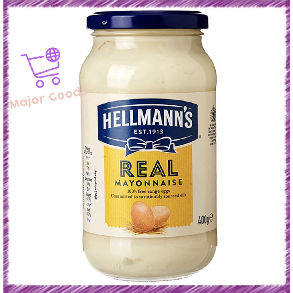Hellmanns Real Mayonaise Jar 400g | Shopee Malaysia