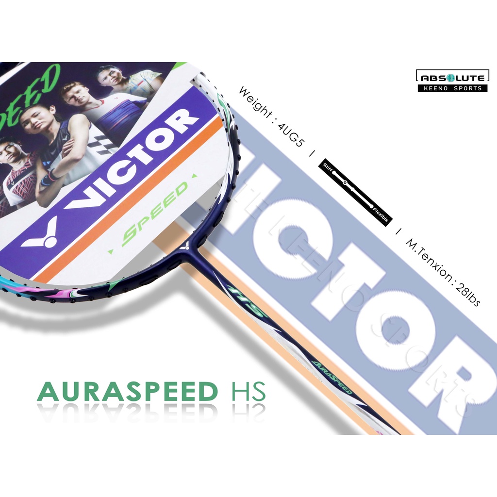 VICTOR AURASPEED HS Badminton Racket | Shopee Malaysia