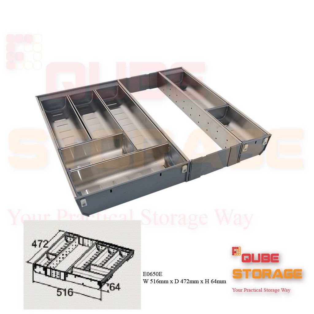 Stainless Steel Drawer Cutlery Spoon Tray Kitchen Cabinet Spoon Tray ...